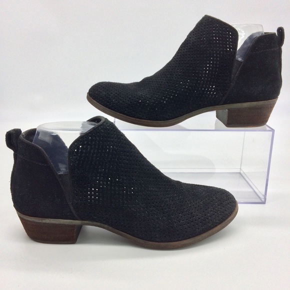 bp | Shoes | Nordstroms Bp Brand Faren Laser Cut Black Suede Ankle ...